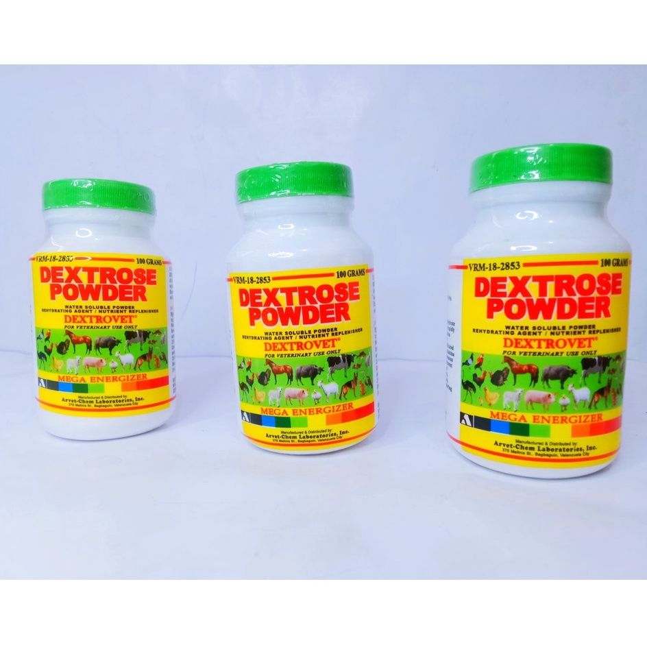[VET SUPPORT] 3bottle 100g DEXTROSE POWDER (DEXTROVET) / PANGPATAAS NG ...