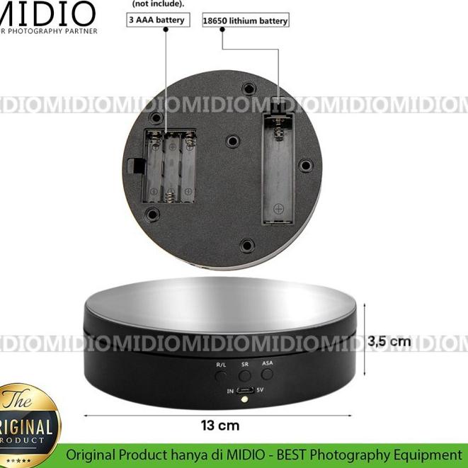 Midio Swivel Pedestal Rotating Display Photography Stand Base Mirror ...