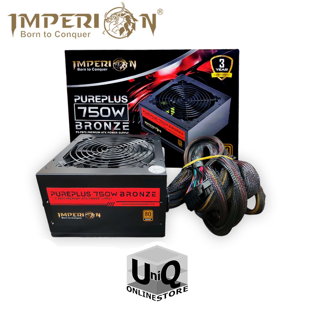 Imperion PurePlus 750W Bronze (PS-PB75) Pure Power 80+ Compliant Power ...