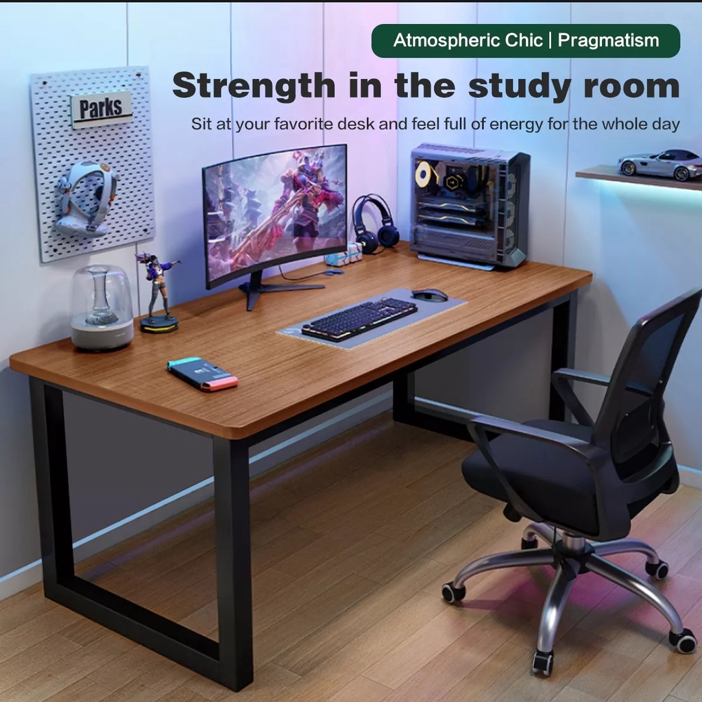 120*76*60CM computer desk solid wood furniture studydesktable deskdrawer deskriser office table ...