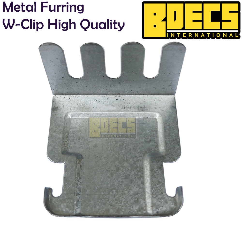 Metal Furring W Clip Wall Clip Heavy Duty High Quality Clip (50pcs or ...