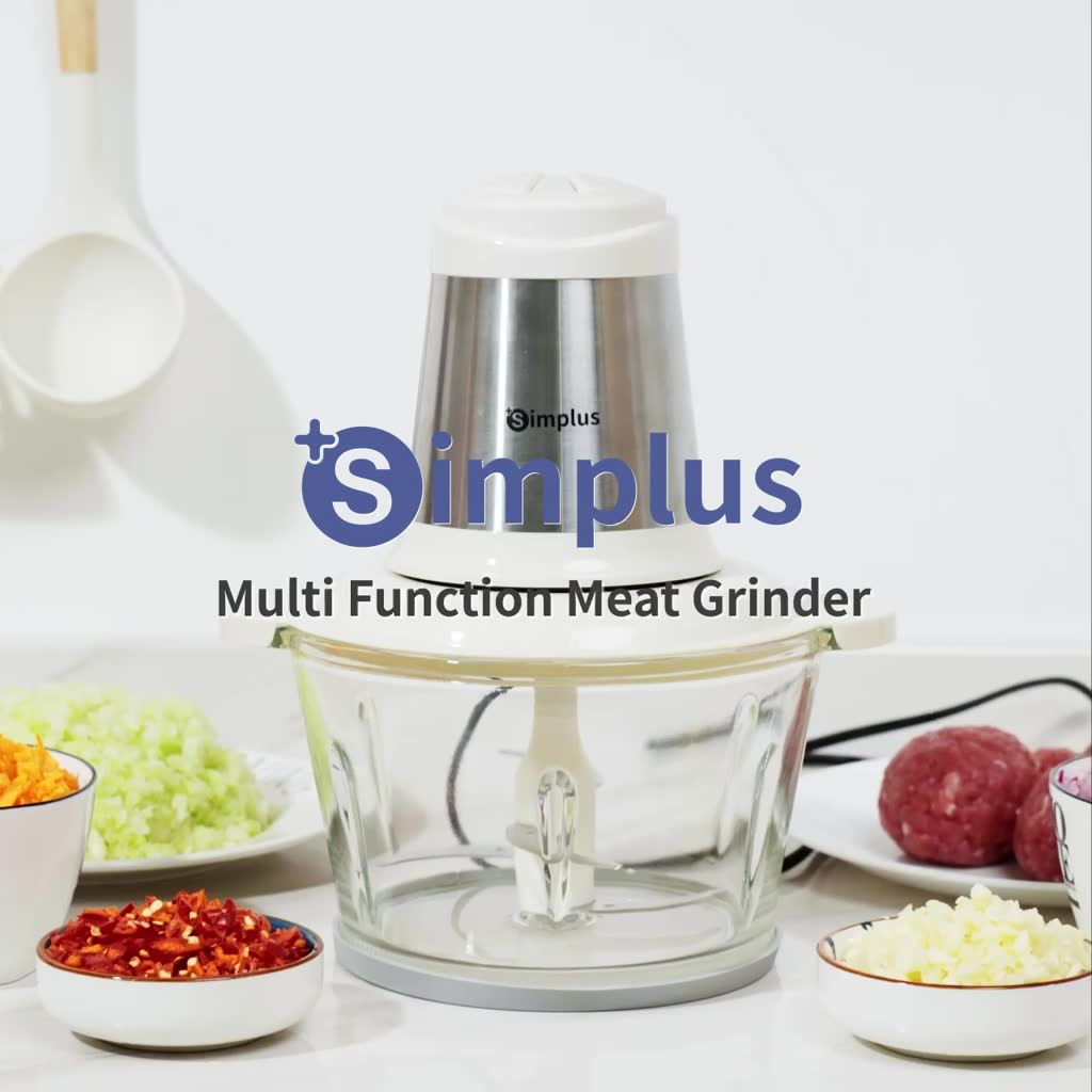 Simplus Electric Meat Grinder Stainless Steel Chopper and Blender ...