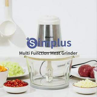 Simplus 2L Electric Meat Grinder Food Processor Stainless Steel Food ...