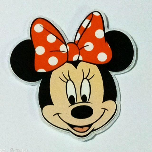 Minnie mouse red bow printed applique | Shopee Philippines