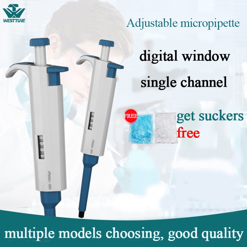 Pipette Gun Digital Micro Single-Channel Adjustable Pipettor Large ...