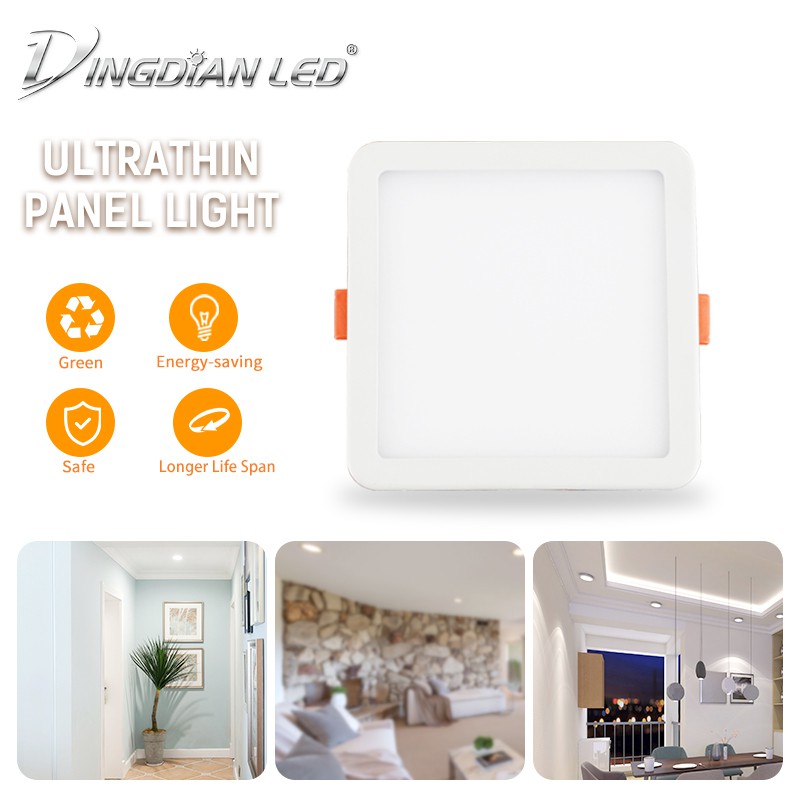 AC220V LED Downlight Ultrathin Surface Panel Light 6W 8W 15W 20W Square ...