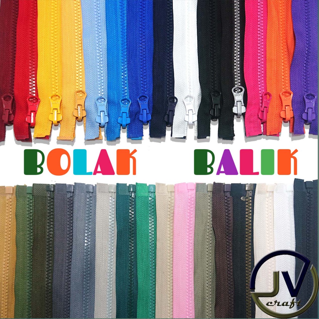 Vislon LION Reversible Jacket Zipper 75cm Long | Shopee Philippines