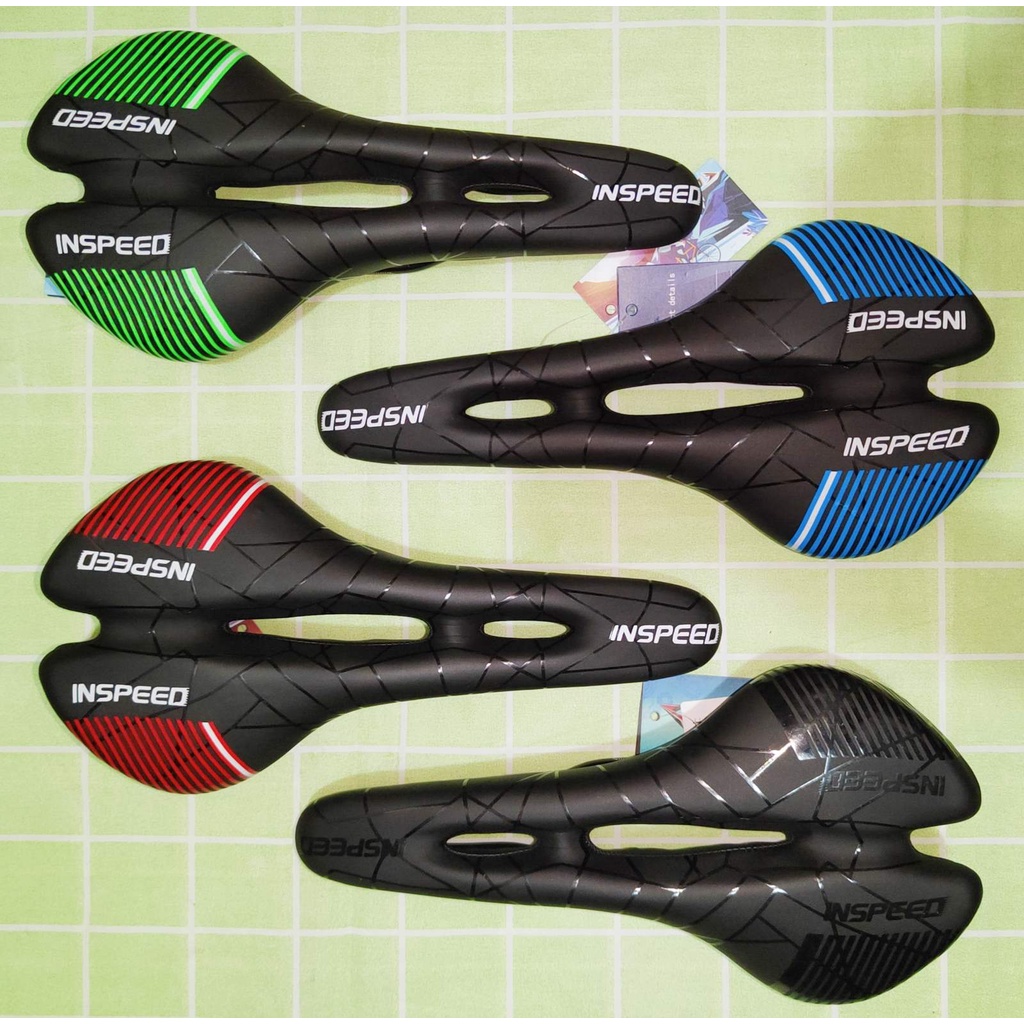 INSPEED Bike Saddle for MTB Hollow Cycling Breathable Shock Absorbing ...