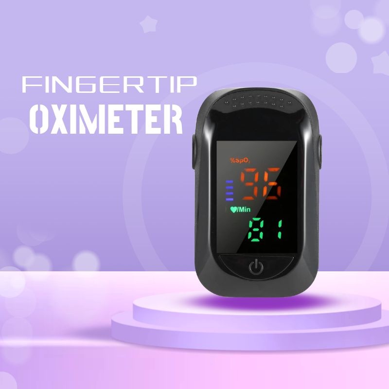 Oximeter Portable LED Blood Oxygen Monitor Finger Pulse Oximeter Heart ...