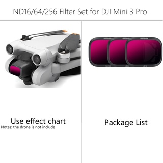 DJI Mini 3 Pro/Mini 3 Filter Set ND16 ND64 ND256 ND Filter Professional ...