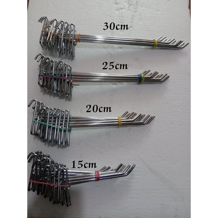 [HOOKS] Chrome Plated Metal Screen Hooks (10pcs) | Shopee Philippines
