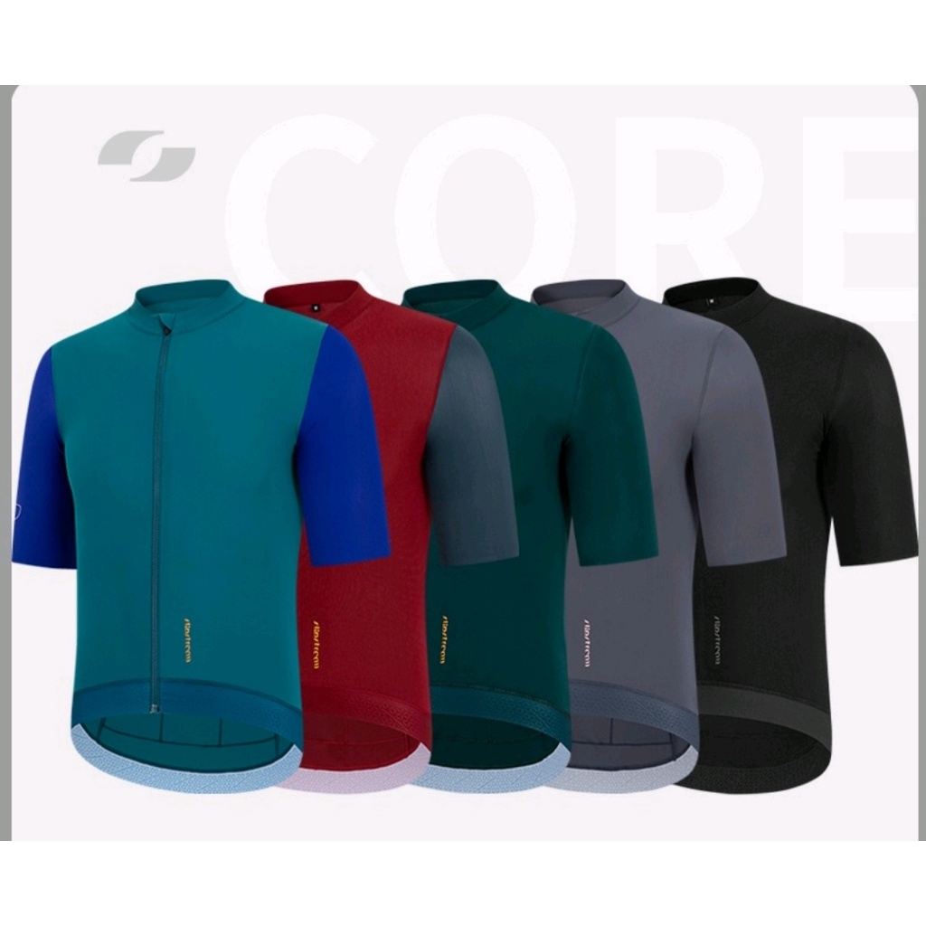 FULL POWERBAND CYCLING JERSEY Men's Road Bike Short-Sleeved (Milk silk ...