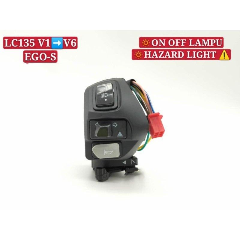 LC135 EGOS LEFT HANDLE SWITCH SUIS 3 STEP / HAZARD LIGHT @ DOUBLE ...
