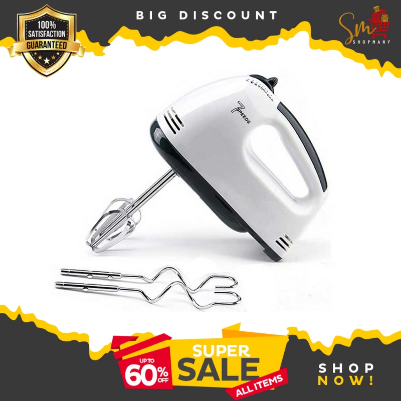 Shopmanyph Super Hand Mixer, 7 Speed Control Mixer for Egg Beater and ...
