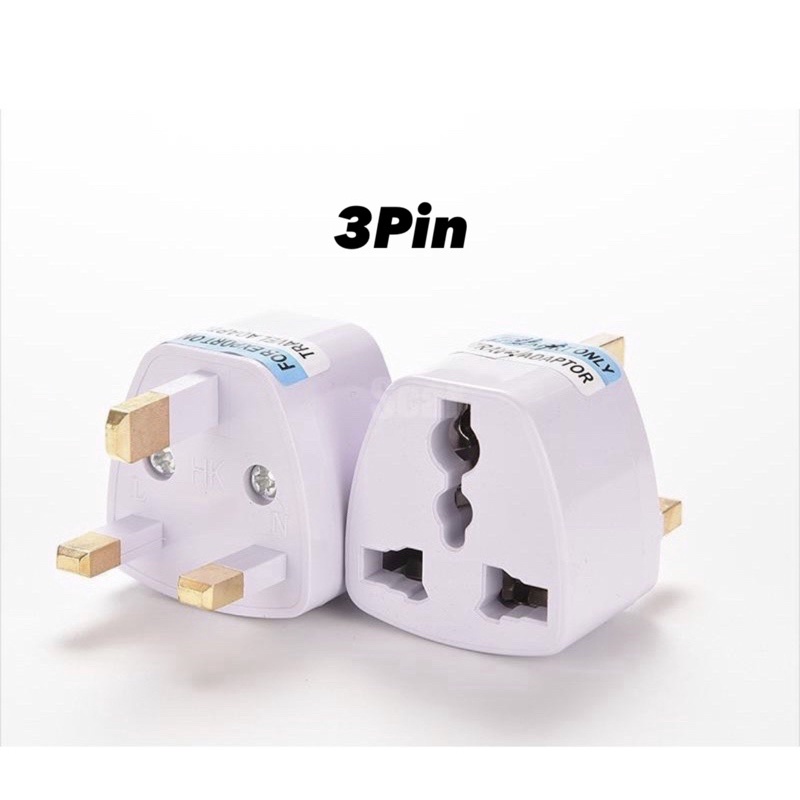 Universal Travel Adapter AU US EU to UK 3 Pin AC Power Plug Adaptor ...
