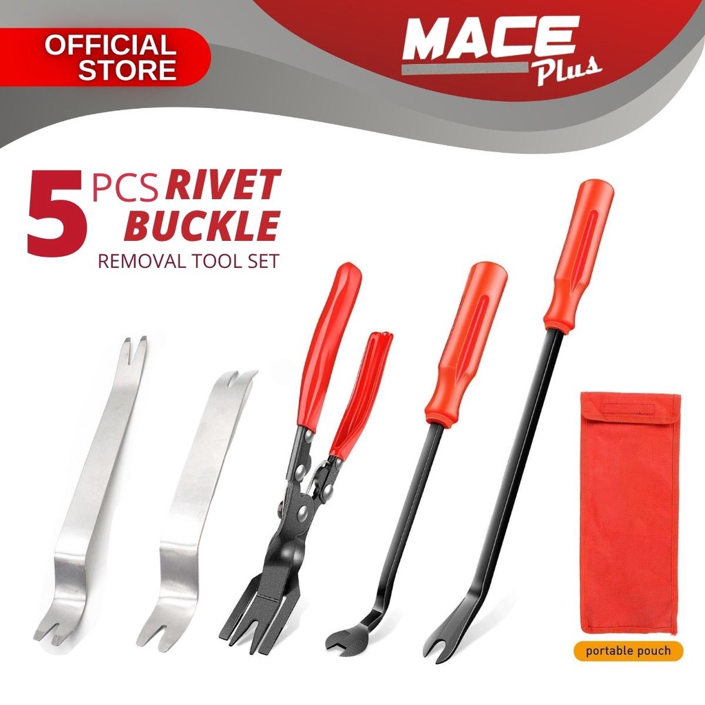 5PCS Rivet Buckle Removal Tool Set With Bag Clip Pliers Set & Fastener ...