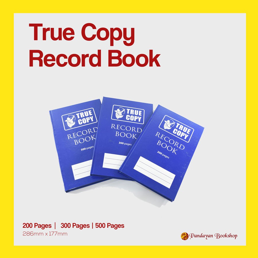 True Copy Record Book | Shopee Philippines
