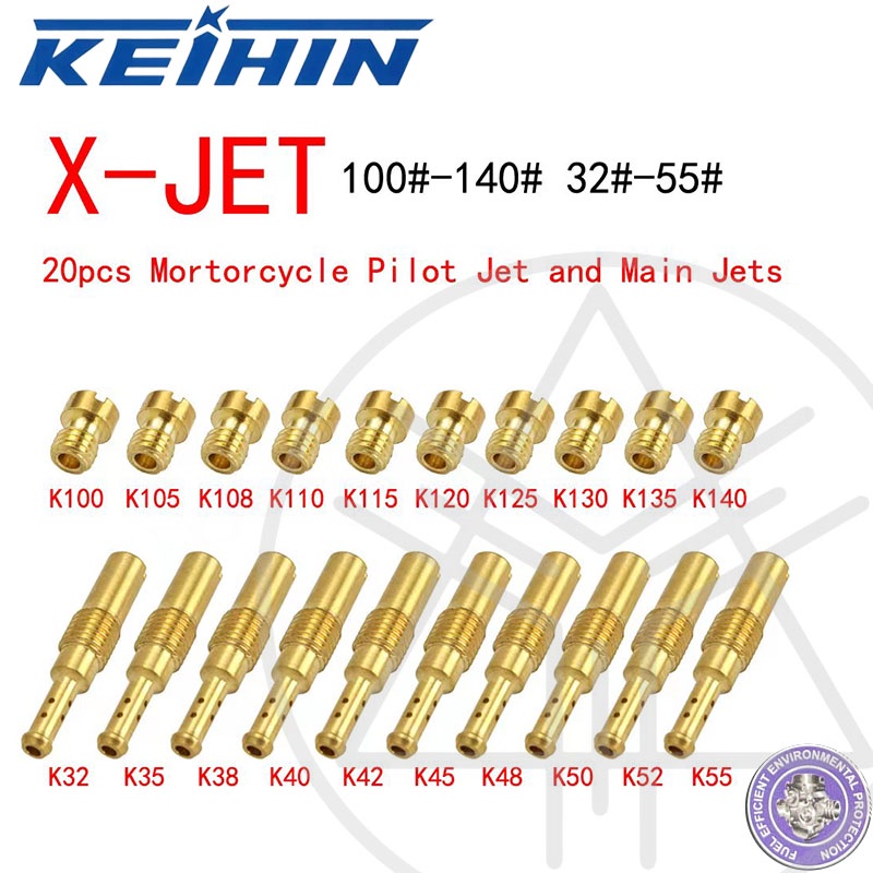 20PCS Keihin Carburetor Main Jet Kit Set Slow/Pilot Jet for PWK KEIHIN OKO CVK | Shopee Philippines