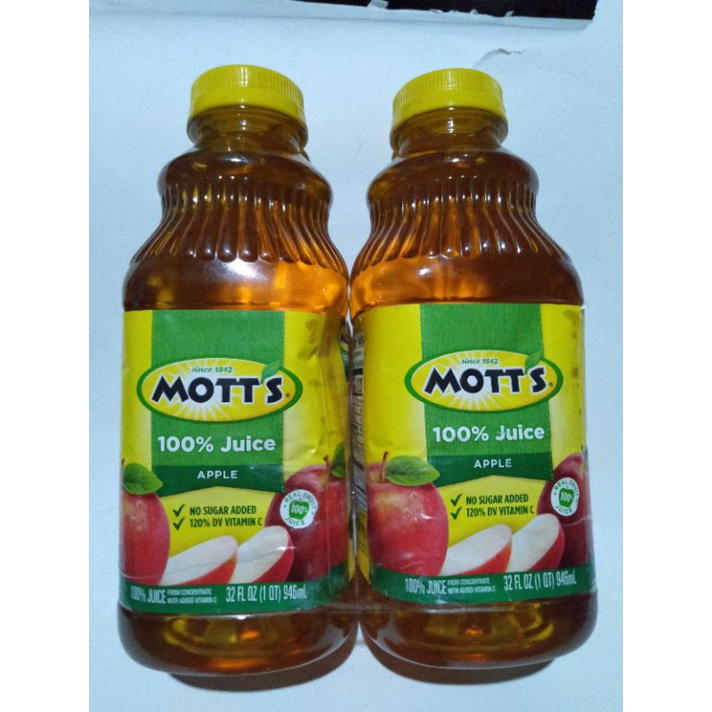 Buy1 take1 Mott's® 100% Original Apple Juice 946ml | Shopee Philippines