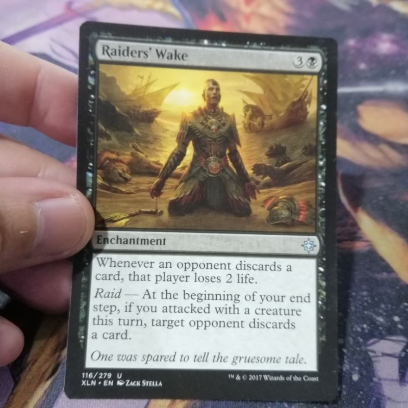 1 raiders' wake mtg IXA ixalan Black magic the gathering | Shopee ...