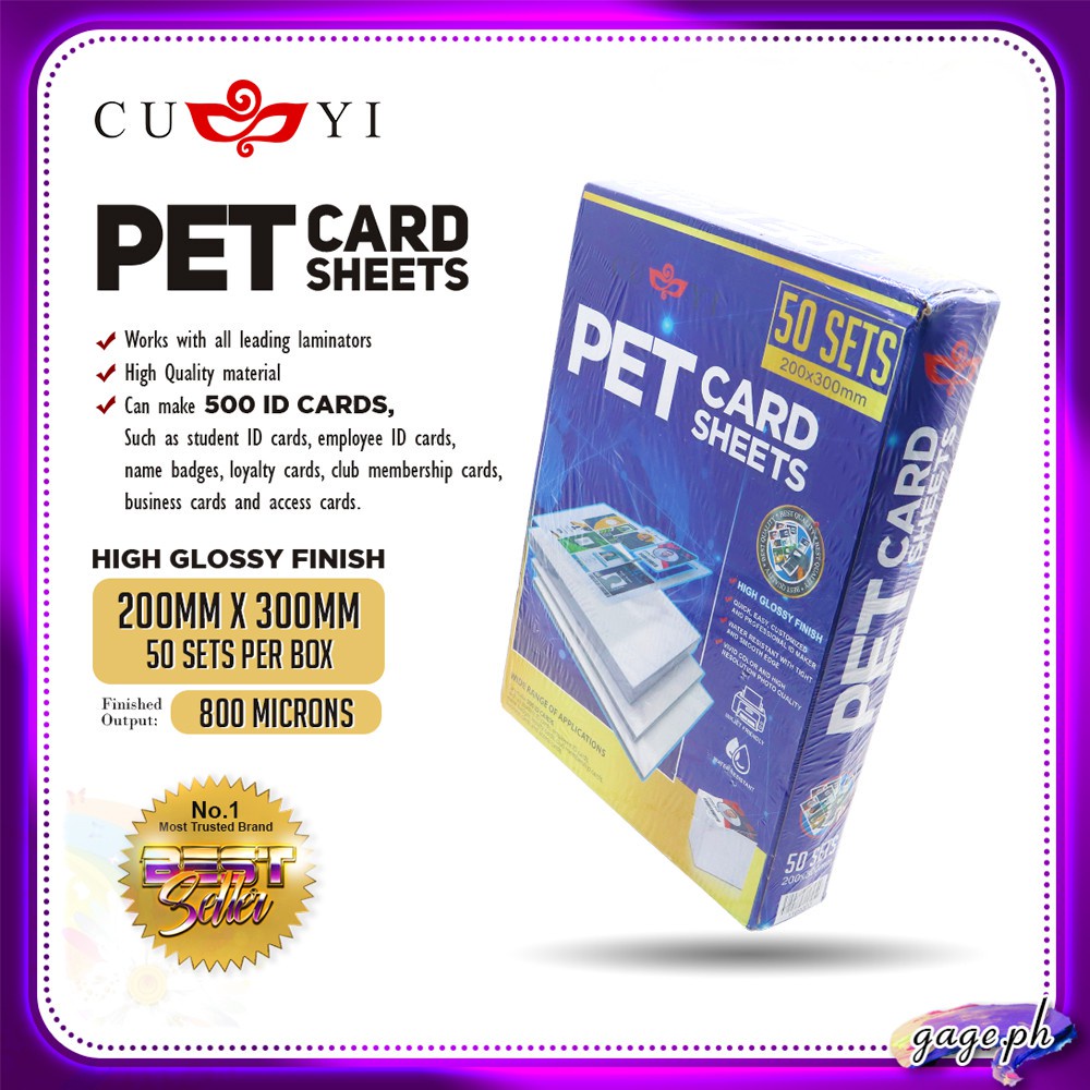 CUYI PVC / PET Sheets for ID Lace Making A4 size (10-50 sets per pack ...