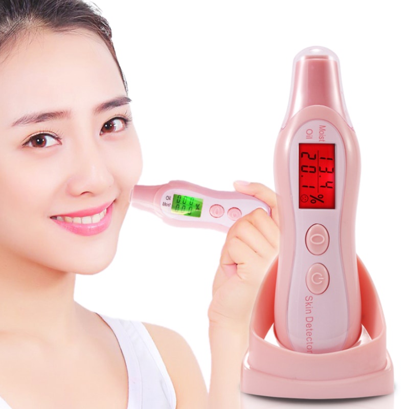 LCD Digital Precision Skin Oil Content Analyzer Facial Moisture Meter ...