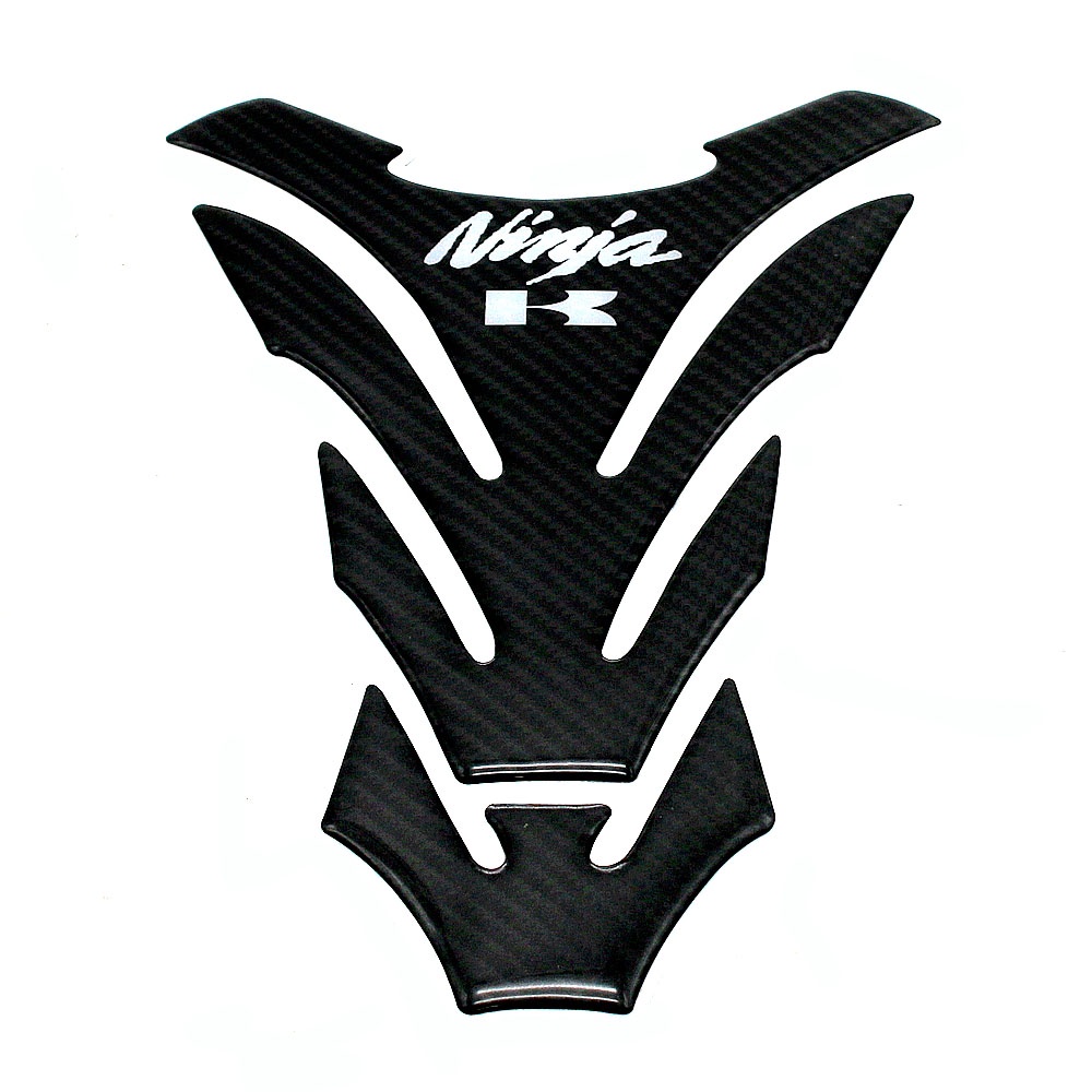3D Carbon Motorcycle Fuel Tank Cover Decal Stickers Pad For Kawasaki ...