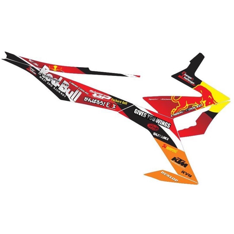 suzuki raider fi full decals | Shopee Philippines