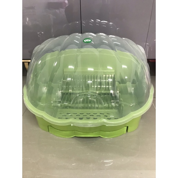 Uniglobal #8810 Clam Shell Dish Rack Organizer with cover Dish Drainer ...