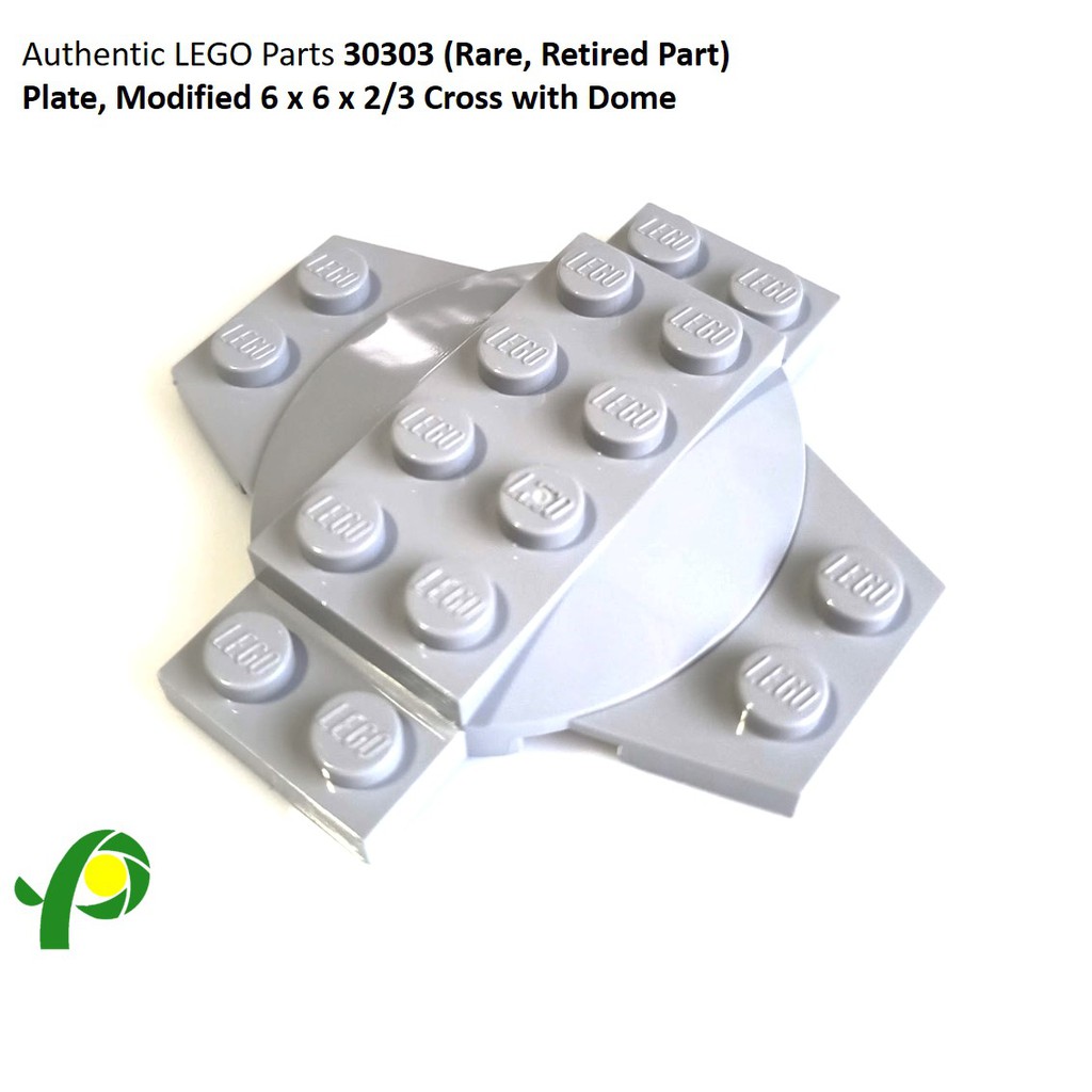 LEGO Parts 30303 Plate, Modified 6x6x2/3 Cross with Dome Sold per piece ...