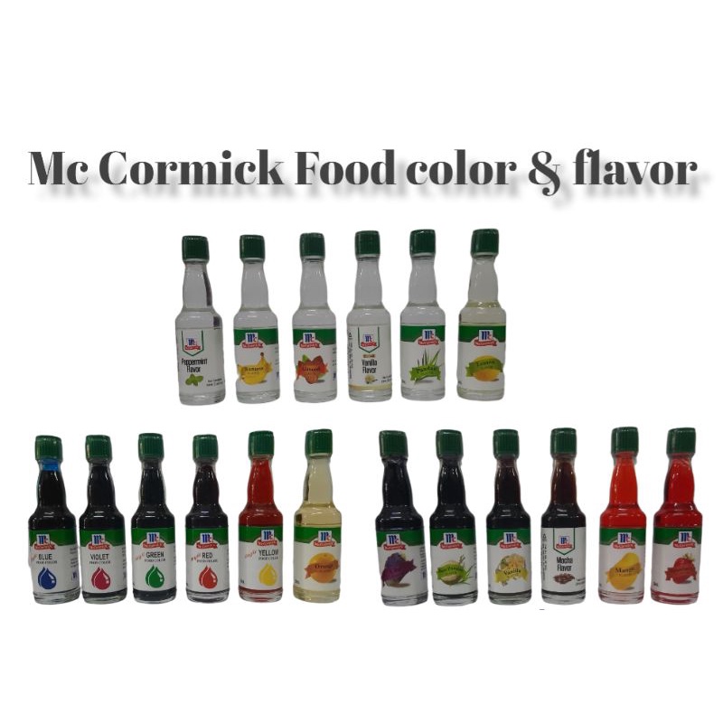 Mc Cormick Food Color & Flavor 20ml | Shopee Philippines