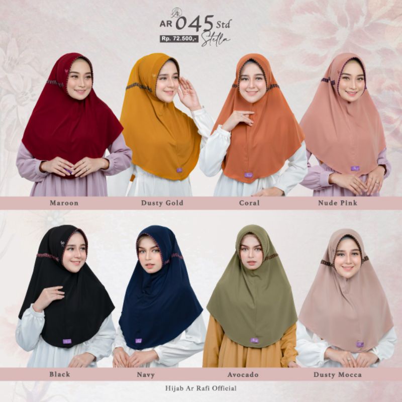 AR 045 STD by Hijab Ar Rafi [NEW - Ar Rafi Instant Hijab Series] Hijab ...