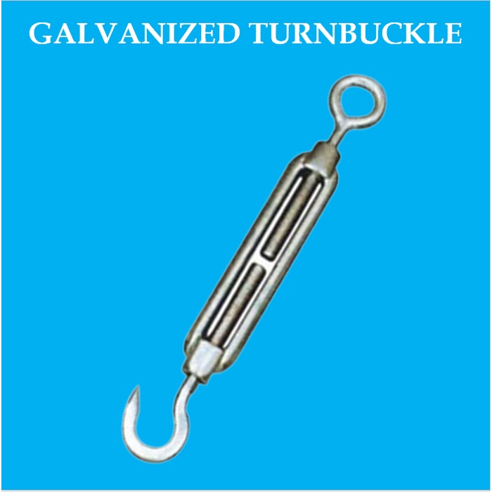 Toyu Galvanized Steel Turnbuckle 9/16" ( M 14 ) HOOK AND EYE TURNBUCKLE ...