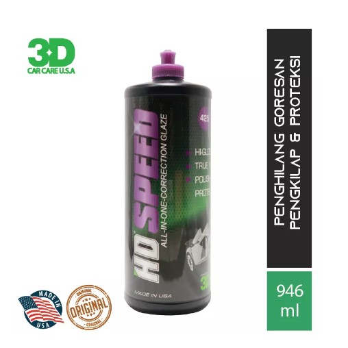 3D HD Car Care - HD Speed 32 Oz (946ml) | Shopee Philippines