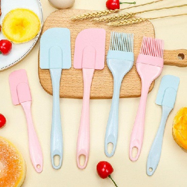 Browns 3 PCS Spatula Set Baking Tool Set Spatula Scraper Brush Silicone ...
