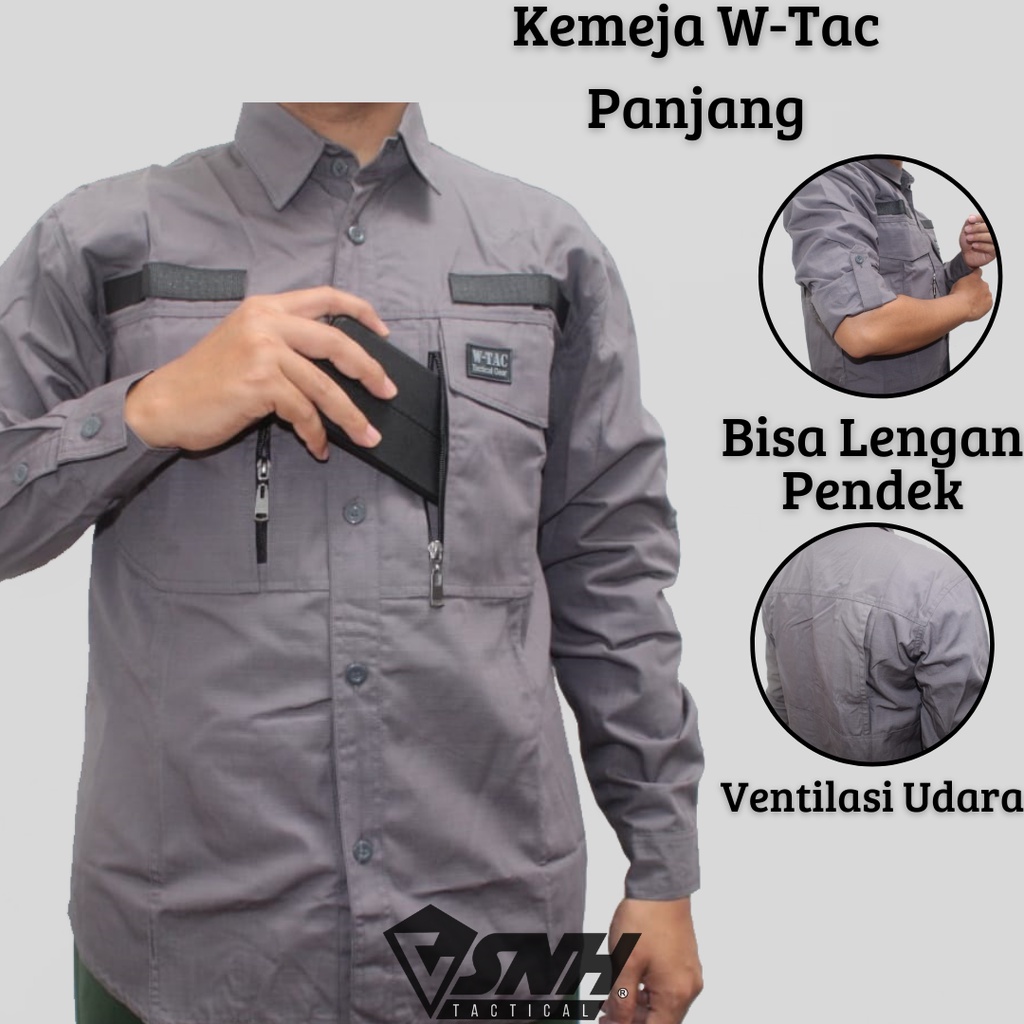 KEMEJA Long Tactical Police Uniform/Army Shirt/Men's Long PDL Shirt ...