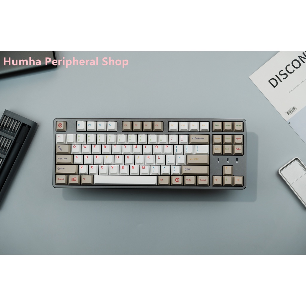 Humha Handarbeige keycap PBT Material Dye-Sublimation cherry profile Mechanical Keyboard keycap ...