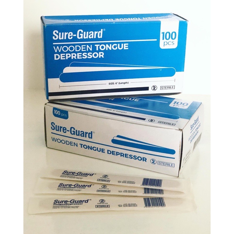 CLEARANCE SALE! TOPCARE/ SUREGUARD Non sterile tongue Depressor 100pcs ...
