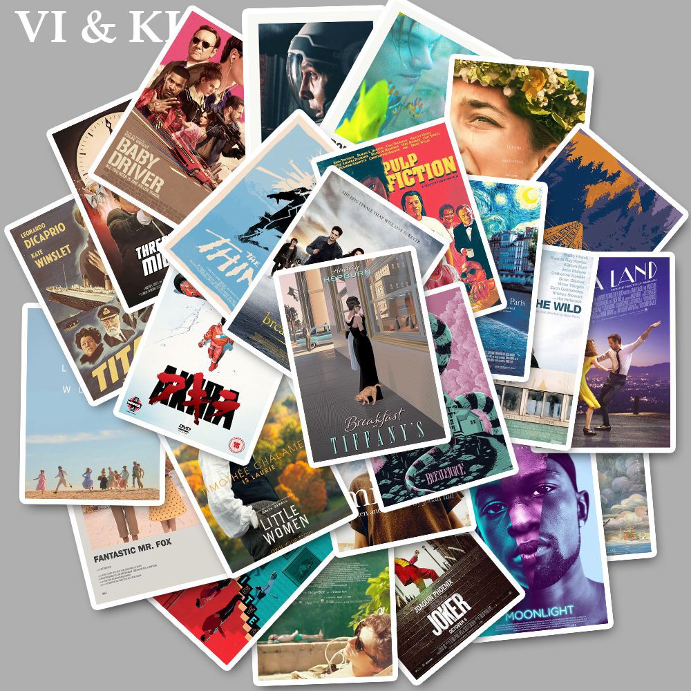 25pcs Movie Poster Stickers DIY decorative laptop skateboard ...