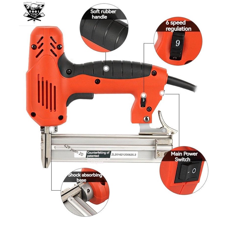 Electric nail gun Air gun toolbox Dual-purpose F30422 Power 2000W big ...