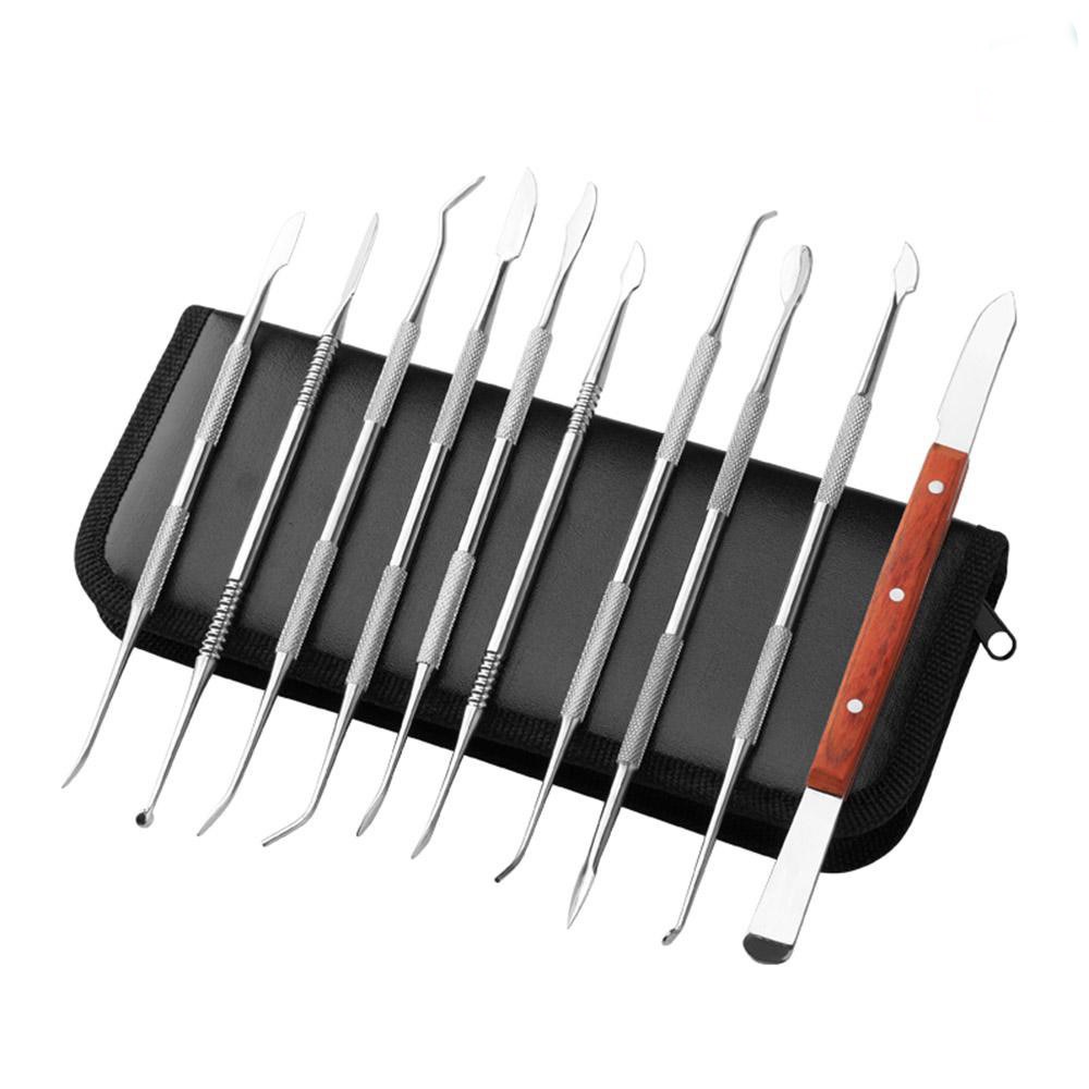 Stainless Steel Wax Carvers Set Double Ended Wax Carver with Storage ...