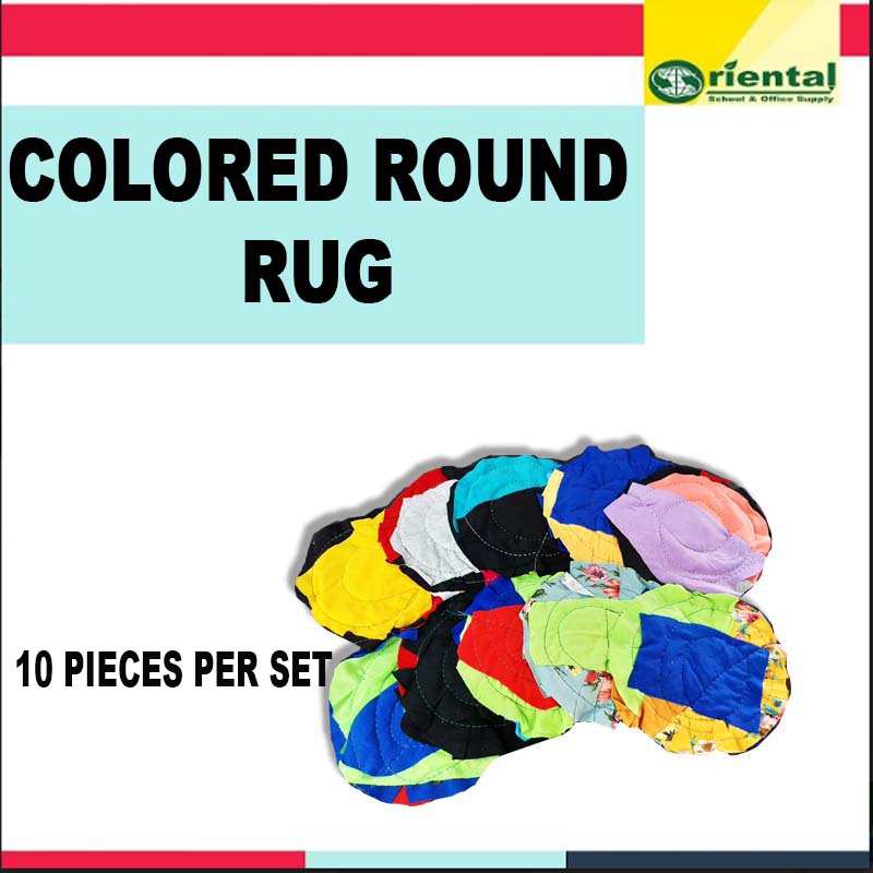 Assorted Colors Round Rug - 5 & 10 pcs. Circle Basahan Wipe and Dry for ...