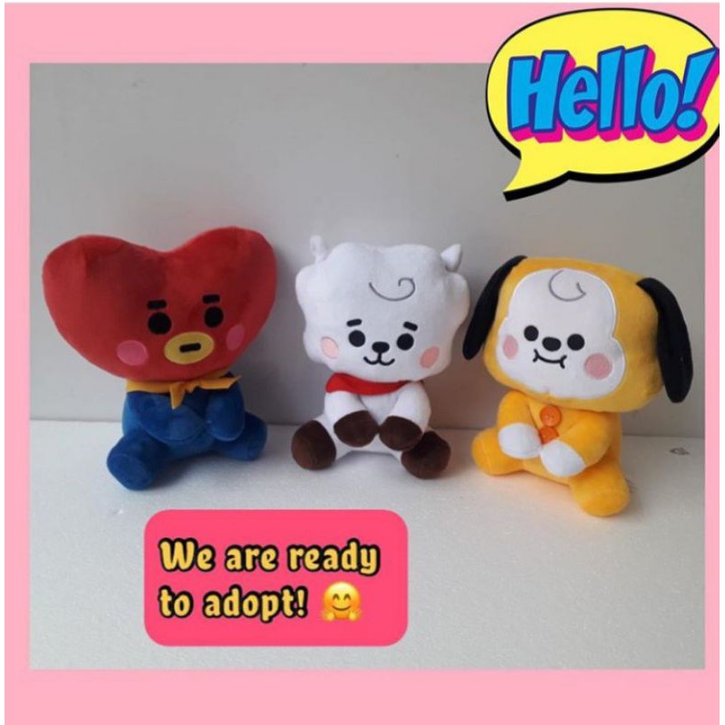 Bts Bt21 Plush Doll Bts Character Bt21 Chimmy Rj Tata Army | Shopee Philippines