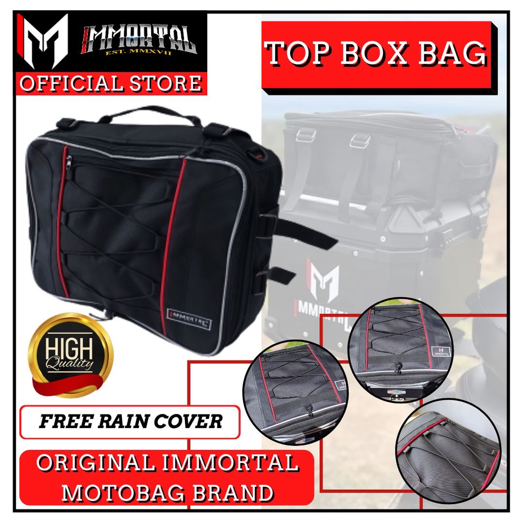 Top Box Bag 16 Liters Extendable Up to 21 Liters by Immortal Motobag ...