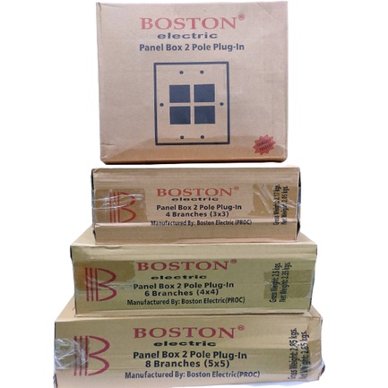 ELECTRIC PANEL BOX 2 POLE PLUG IN (2 /4 /6 /8 BRANCHES) BOSTON | Shopee ...