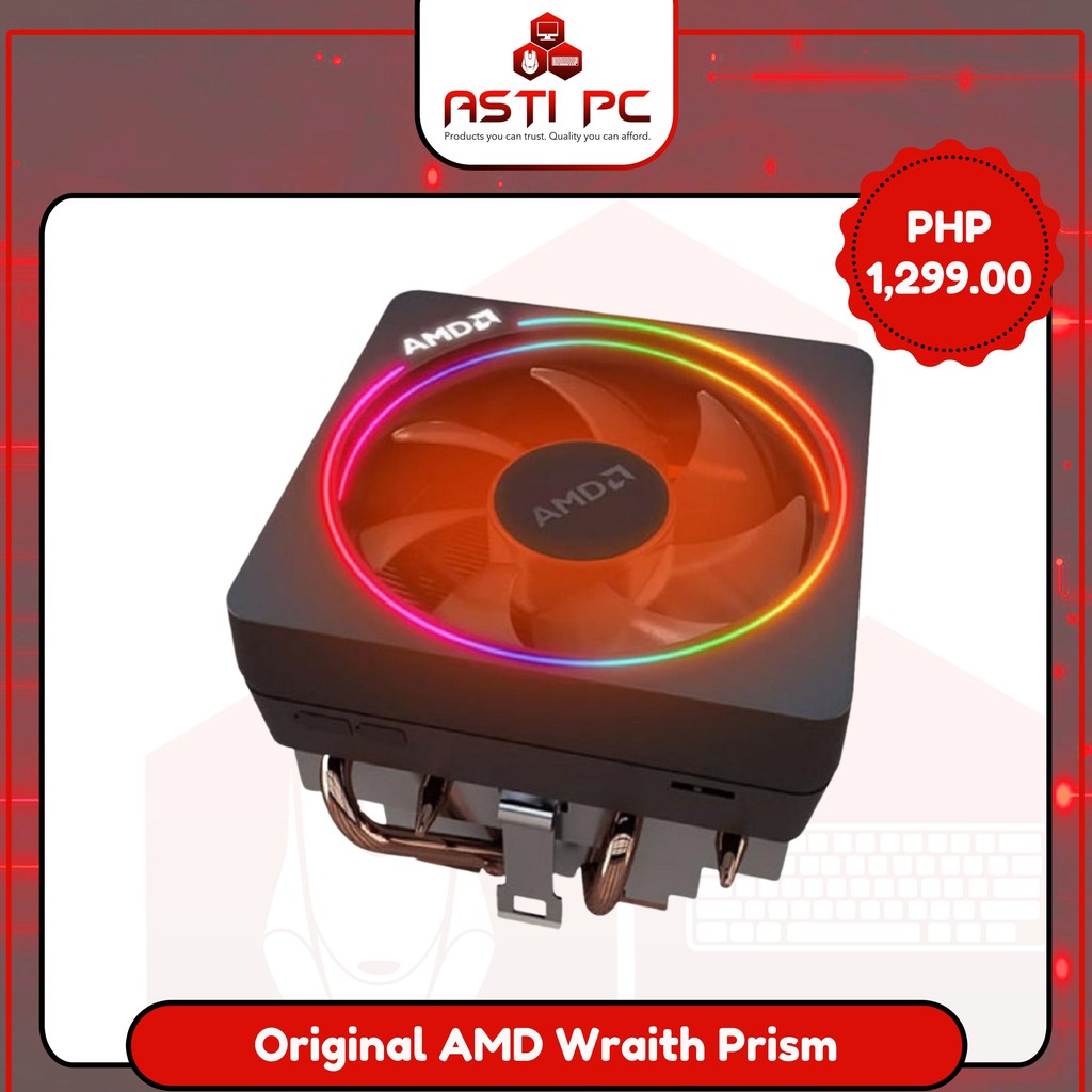 AMD Wraith Prism Socket AM4 4-Pin Connector CPU Cooler With Copper Core ...
