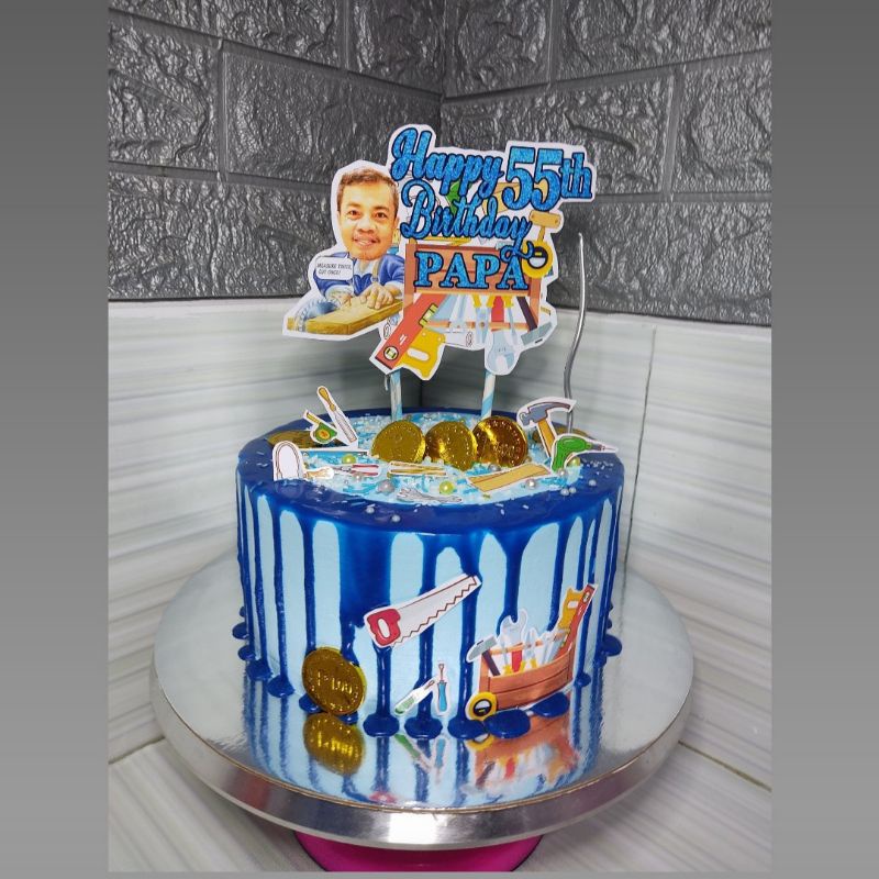 customized photo Printed carpenter themed cake toppers | Shopee Philippines