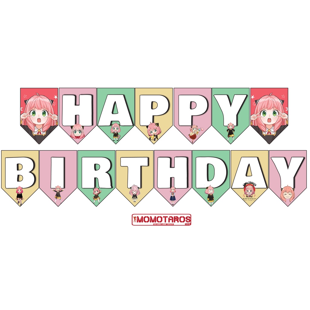 HBD Anya Forger Spy X Family Banner set | Shopee Philippines