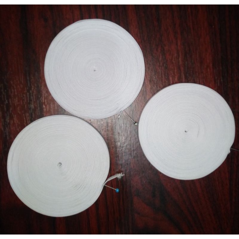 Quality White Garter sold per 5 or 10 yards (width size 1/4 and 1/2 ...