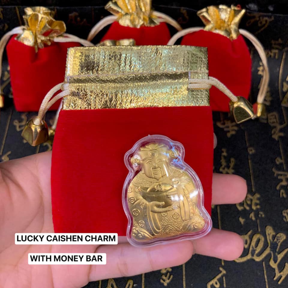 LUCKY CHARM 999 LUCKY CAISHEN CHARM WITH MONEY BAR | Shopee Philippines
